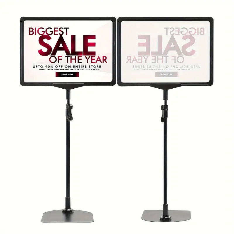 8.5x11" Dual-Sided Adjustable A-Frame Display Stand - JOE CEPEDA INSTITUTE
