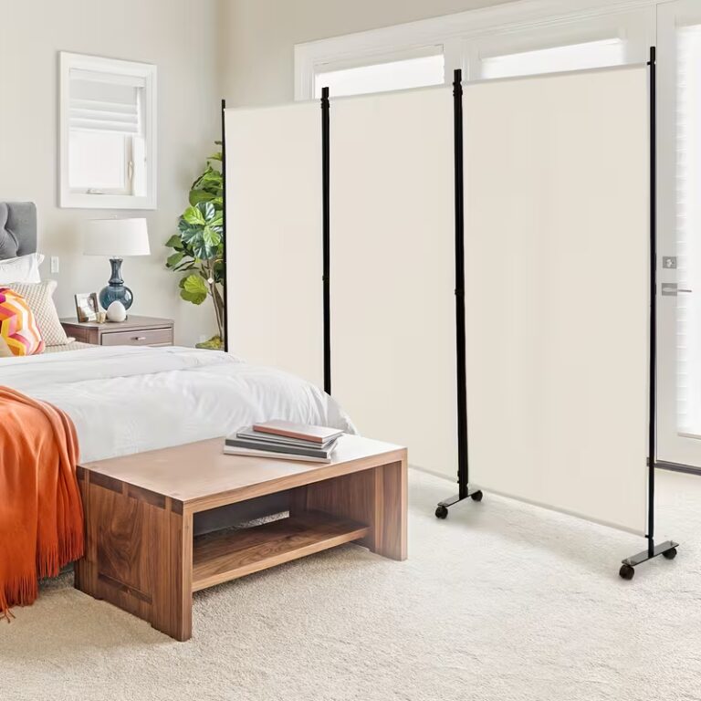 3-Panel Folding Room Divider 6Ft Rolling Privacy Screen - JOE CEPEDA ...